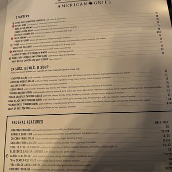 FEDERAL AMERICAN GRILL - Updated January 2026 - 207 Photos & 180 ...