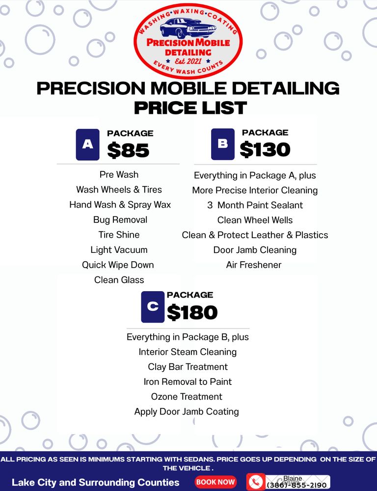 PRECISION MOBILE DETAILING - Updated June 2025 - Request a Quote - Lake City, Florida - Auto ...