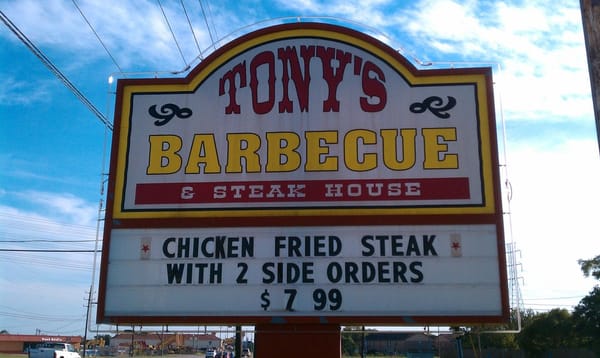 TONY’S BARBEQUE & STEAK HOUSE - Updated December 2025 - 26 Photos & 46 ...