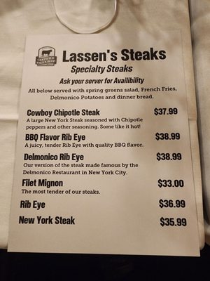 LASSEN STEAK HOUSE - Updated July 2025 - 30 Photos & 53 Reviews - 1700 ...