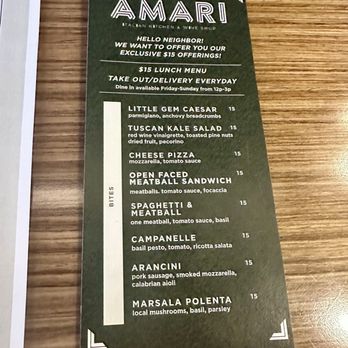 AMARI ITALIAN KITCHEN & WINE SHOP - Updated June 2025 - 835 Photos ...