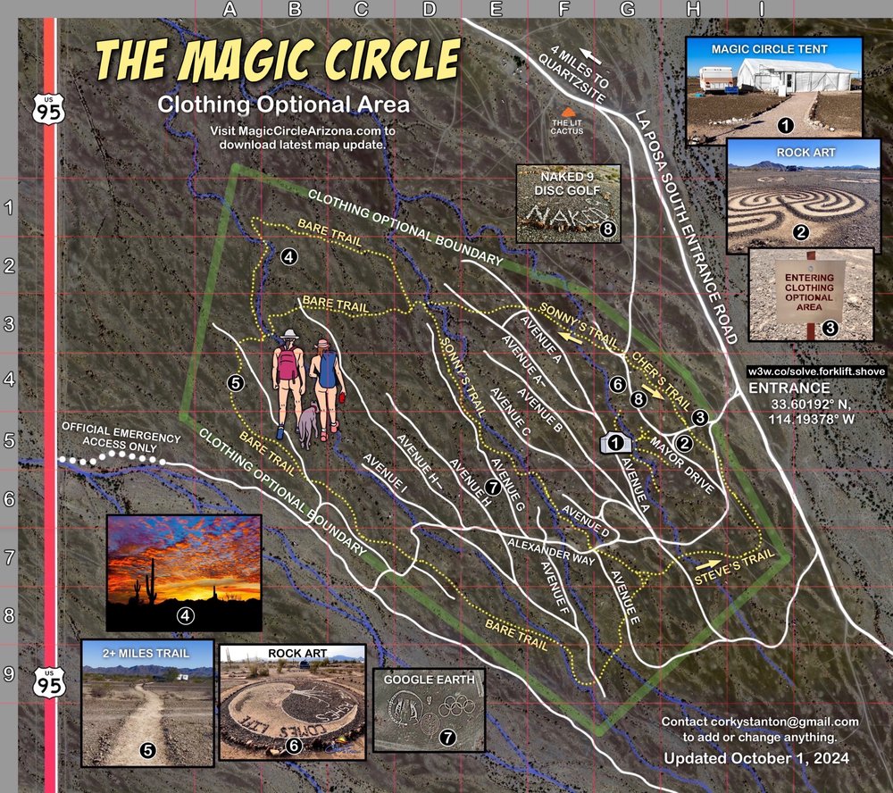 MAGIC CIRCLE - Updated January 2026 - LP225 Quartzsite Az 85346 ...