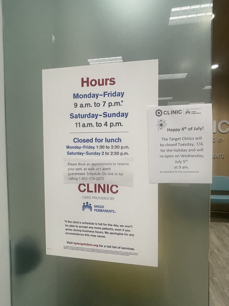 TARGET CLINIC CARE PROVIDED BY KAISER - Updated February 2025 - 27320 W ...