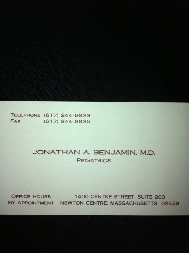 JONATHAN BENJAMIN MD - Updated September 2025 - 1400 Centre St, Newton ...