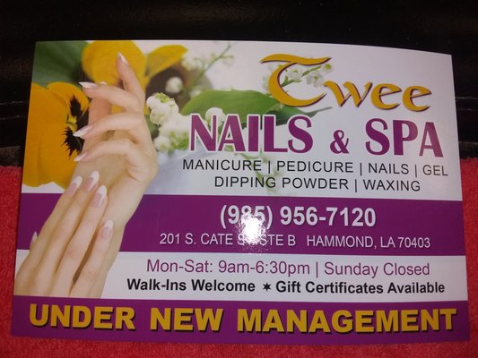 TWEE NAILS&SPA - Updated October 2025 - 201 S Cate St, Hammond ...