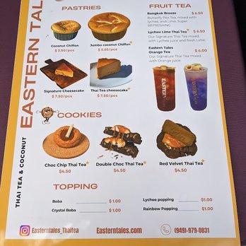 EASTERN TALES THAI TEA - Updated October 2024 - 178 Photos & 55 Reviews - 2509 S Broadway, Santa ...