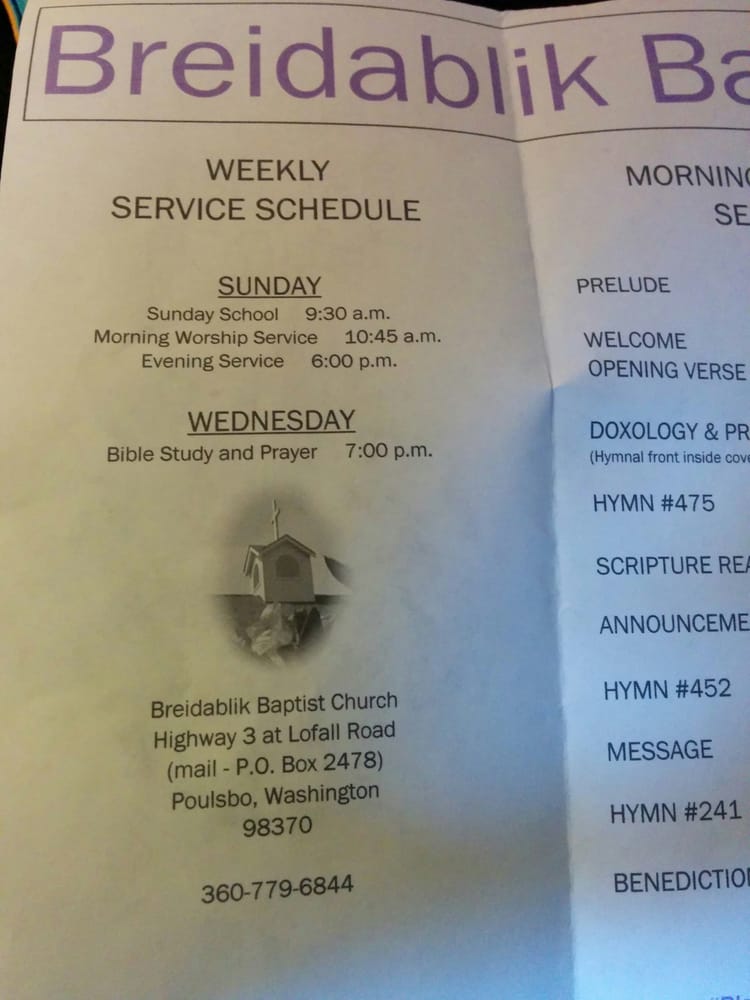 BREIDABLIK BAPTIST CHURCH - Updated July 2025 - 239 NW Lofall Rd ...