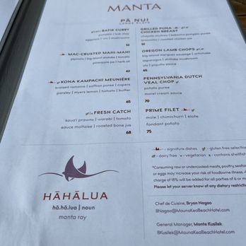 MANTA - Updated March 2025 - 880 Photos & 402 Reviews - 62-100 Mauna ...