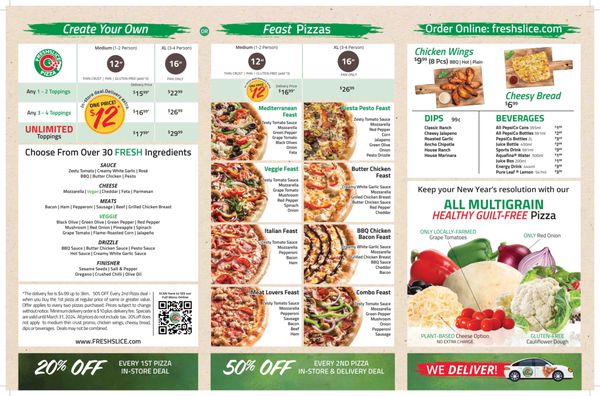 FRESHSLICE PIZZA - Updated January 2026 - 43 Photos & 26 Reviews - 663 ...