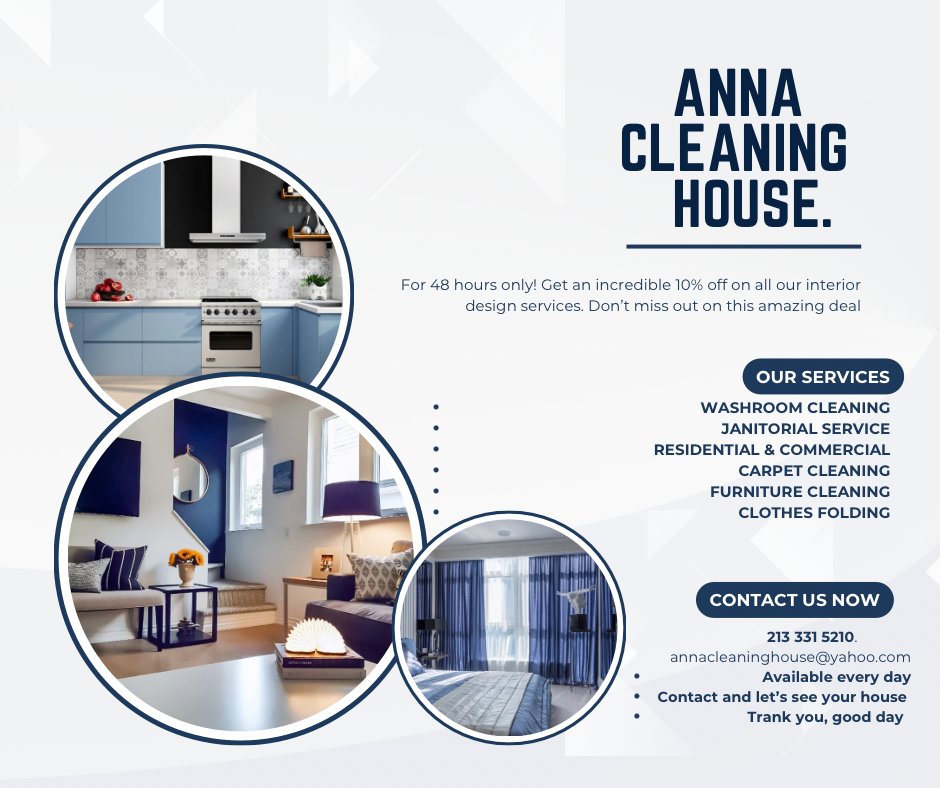 ANNA CLEANING HOUSE - Updated July 2025 - Request a Quote - 703 Niantic ...