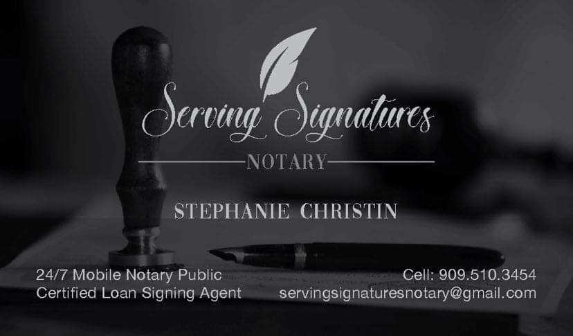 SERVING SIGNATURES NOTARY - Updated December 2024 - Ontario, California ...