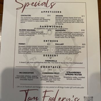 TOM FOOLERY’S RESTAURANT & BAR - Updated June 2025 - 122 Photos & 159 ...