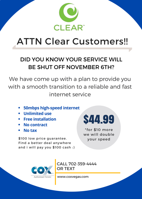 CLEAR INTERNET STORE - CLEARWIRE - 3528 S Maryland Pkwy, Las Vegas ...