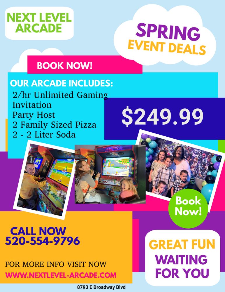 NEXT LEVEL ARCADE - Updated December 2025 - 8793 E Broadway Blvd ...