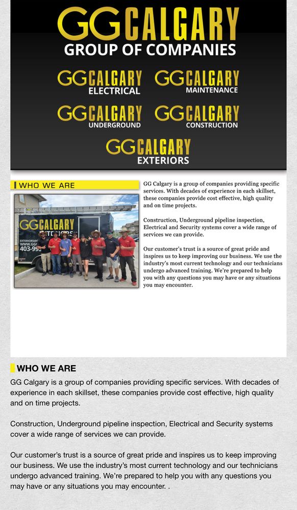 GG CALGARY - Updated June 2024 - Request a Quote - Calgary, Alberta ...
