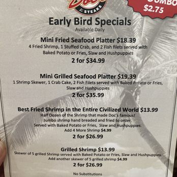 DOC’S SEAFOOD & STEAKS - Updated July 2024 - 210 Photos & 497 Reviews ...