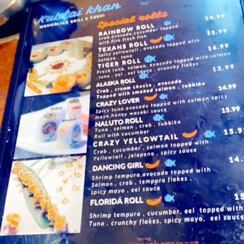 KUBLAI KHAN CRAZY MONGOLIAN STIR FRY & SUSHI BAR - Updated March 2025 ...