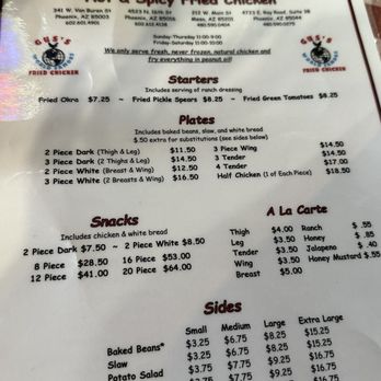 GUS’S WORLD FAMOUS FRIED CHICKEN - CAMELBACK - Updated December 2024 ...
