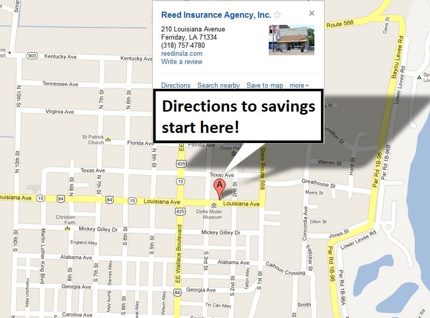 REED INSURANCE AGENCY - 210 Louisiana Ave, Ferriday, Louisiana - Home ...