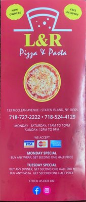 L AND R PIZZA & PASTA - Updated July 2025 - 12 Photos - 133 McClean Ave ...