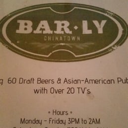 BAR-LY CHINATOWN - Updated July 2025 - 528 Photos & 505 Reviews - 101 N ...