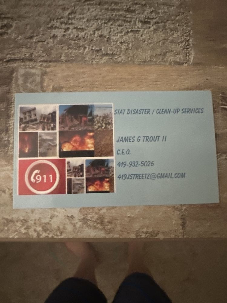 911 STAT DISASTER/CLEAN UP SERVICES - 2559 W Village Dr, Toledo, Ohio ...