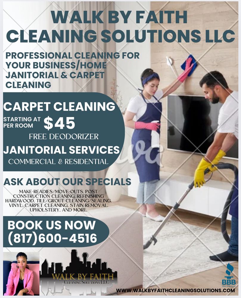WALK BY FAITH CLEANING SOLUTIONS - Updated July 2025 - 24 Photos - 18484 Preston Rd, Dallas ...