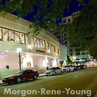 Photo of Selby Public Library - Sarasota, FL, US. 2nd Street night time ...