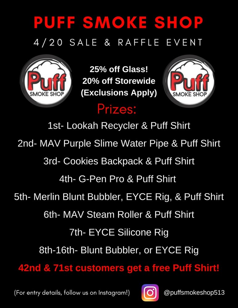 PUFF SMOKE SHOP - Updated January 2026 - 18 Photos - 261 W Mcmillan St ...