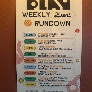 PLAY EUGENE - Updated November 2025 - 32 Photos & 18 Reviews - 232 W 5th Ave, Eugene, Oregon ...