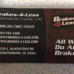 BRAKES 4 LESS - 11 Reviews - 230 E Blackstock Rd, Spartanburg, SC - Yelp