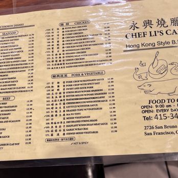 CHEF LI’S CAFE - Updated January 2025 - 372 Photos & 193 Reviews - 2726 ...