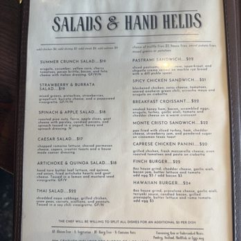 FINCH - Updated December 2025 - 1122 Photos & 850 Reviews - 32395 ...