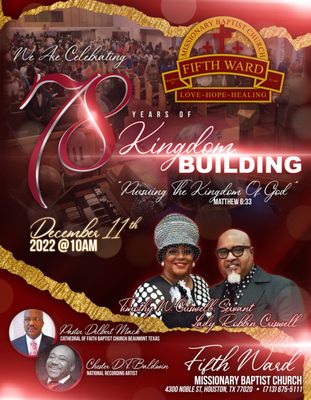 FIFTH WARD MISSIONARY BAPTIST CHURCH - Updated April 2026 - 4300 Noble ...