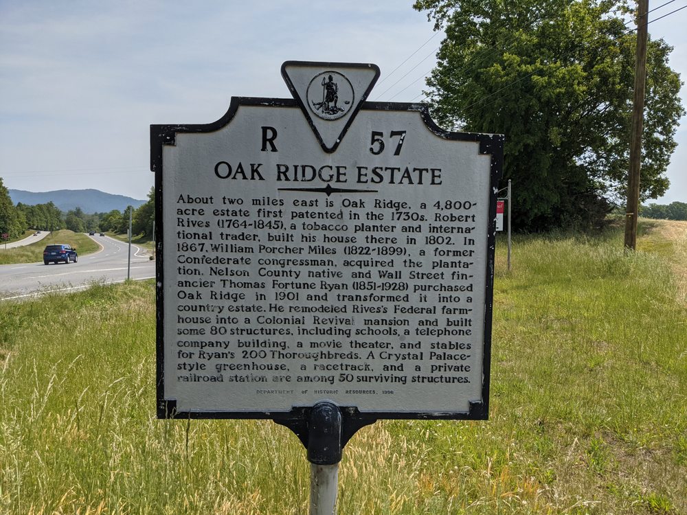 OAK RIDGE ESTATE HISTORICAL MARKER - Updated December 2024 - US-29 ...