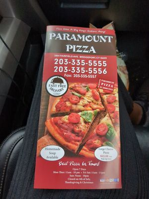 PARAMOUNT PIZZA - Updated December 2025 - 16 Reviews - 2804 Fairfield ...