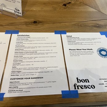 BON FRESCO - Updated October 2025 - 16 Photos & 19 Reviews - 109 Market ...