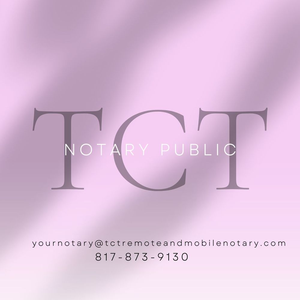 TCT REMOTE AND MOBILE NOTARY - Duncanville, Texas - Notaries - Phone ...