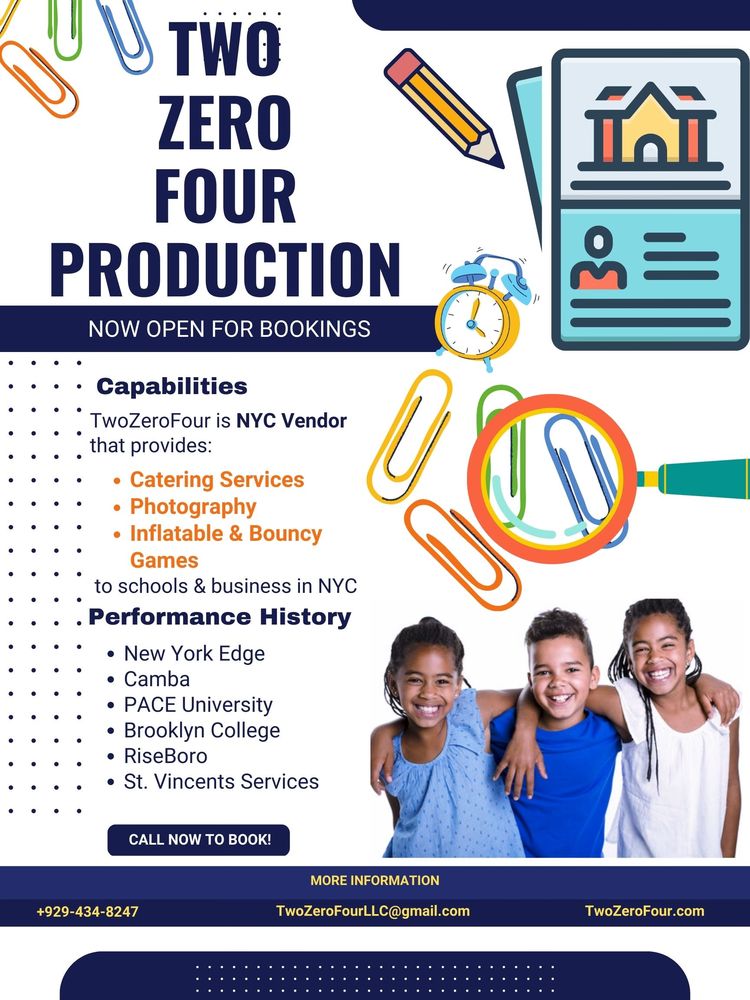 TWO ZERO FOUR PRODUCTION - Updated August 2024 - New York, New York ...