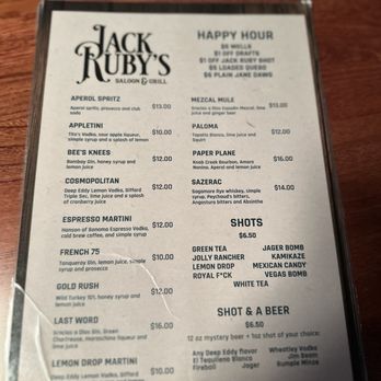 JACK RUBY’S SALOON & GRILL - Updated September 2025 - 54 Photos & 30 ...