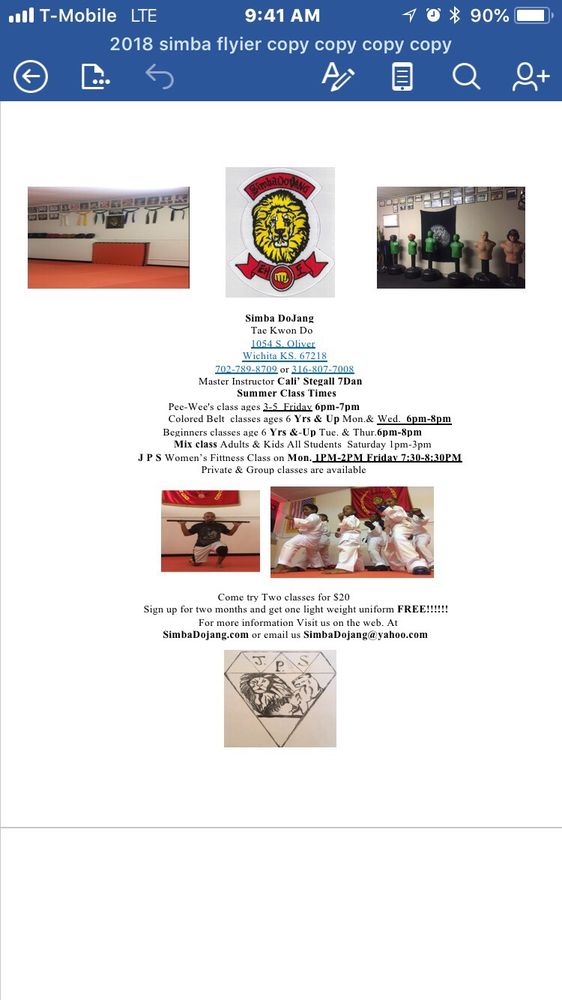 SIMBA DOJANG TAEKWON-DO ACADEMY - 1054 S Oliver, Wichita, KS - Yelp