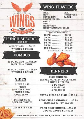 Wings Take Out 1423 W Roosevelt Rd Little Rock AR 72206 US MapQuest