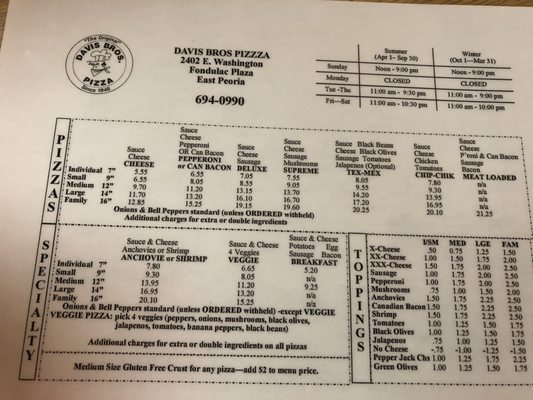 DAVIS BROS PIZZA INC - 27 Photos & 39 Reviews - 2402 E Washington St ...