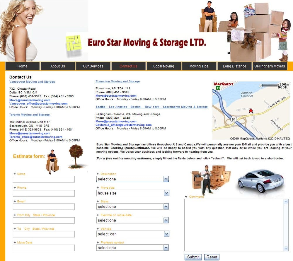 EURO STAR MOVING AND STORAGE LTD - Updated February 2025 - 6688 ...