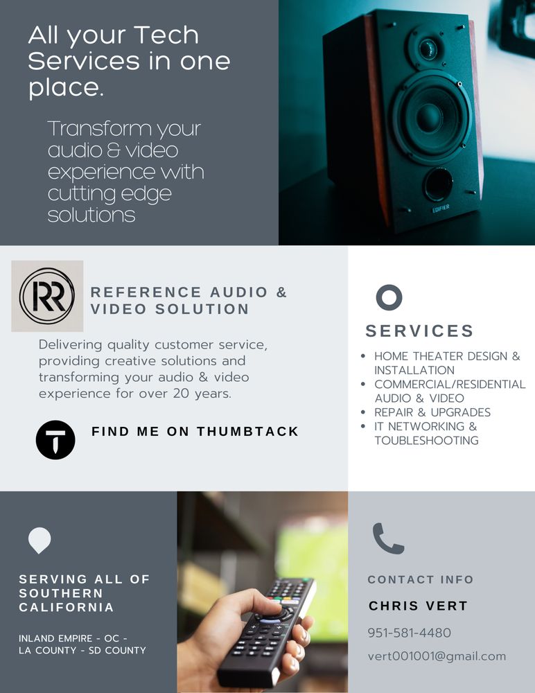 REFERENCE AUDIO & VIDEO SOLUTIONS - Request a Quote - Riverside ...