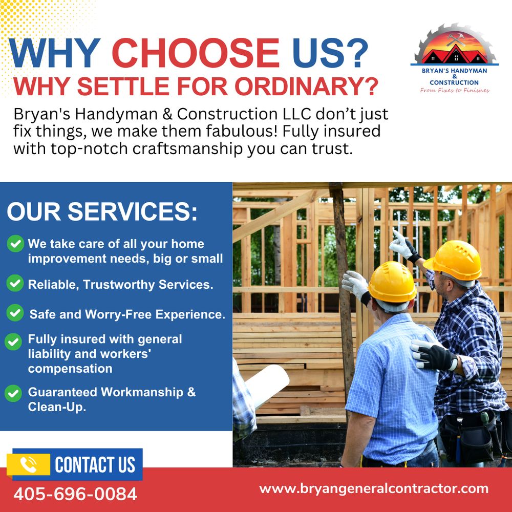 BRYAN’S HANDYMAN & CONSTRUCTION - Updated July 2025 - Request ...
