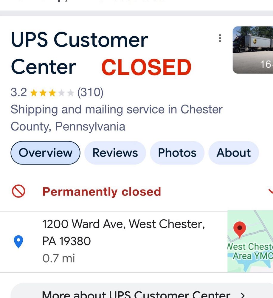 UPS CUSTOMER CENTER - Updated May 2026 - 1200 Ward Ave, West Chester ...