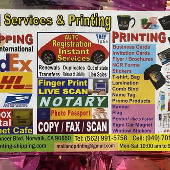 Mailing services near me store