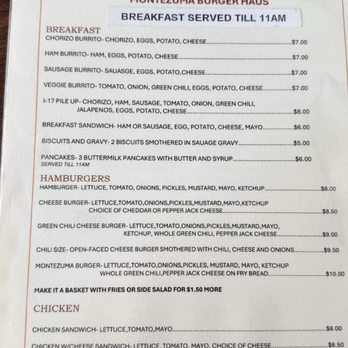 MONTEZUMA BURGER HAUS Updated February 2025 348 S Main St Camp Verde Arizona Burgers Restaurant Reviews Phone Number Yelp