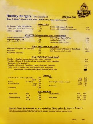 HOLIDAY BURGERS - 52 Photos & 13 Reviews - Burgers - 3806 Lafayette Rd ...